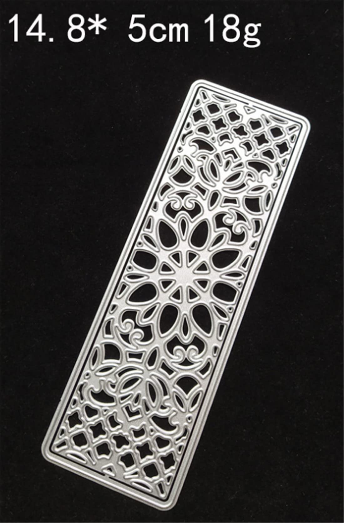 Mvchifay Cutting Dies Metal Stencils Scrapbooking Tool DIY Craft Carbon Steel Embossing Template for Paper Card Making (Flower frame-14.8x5cm)