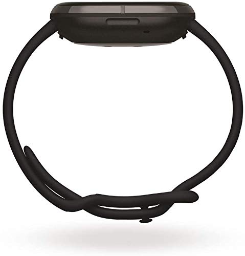 Fitbit Sense Health & Fitness Smartwatch W/ GPS, Bluetooth Call/Text, Heart Rate SpO2, ECG, Skin Temperature & Stress Sensing (S & L Bands, 90 Day Premium Included) International Version (Graphite)