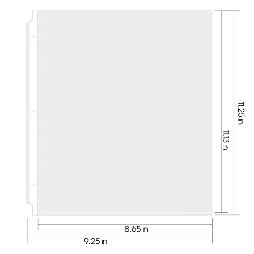 KTRIO 500 Pack Heavy Duty Sheet Protectors 8.5 x 11 inch, Clear Page Protectors for 3 Ring Binder, Heavy Weight Plastic Sleeves for Binders, Top Loading Paper Protector Letter Size
