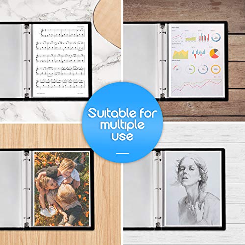 KTRIO 500 Pack Heavy Duty Sheet Protectors 8.5 x 11 inch, Clear Page Protectors for 3 Ring Binder, Heavy Weight Plastic Sleeves for Binders, Top Loading Paper Protector Letter Size