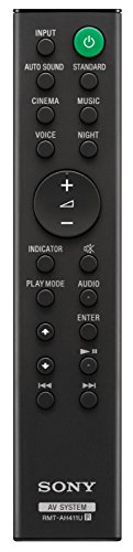 Sony S100F 2.0ch Soundbar with Bass Reflex Speaker, Integrated Tweeter and Bluetooth, (HTS100F), easy setup, compact, home office use with clear sound black