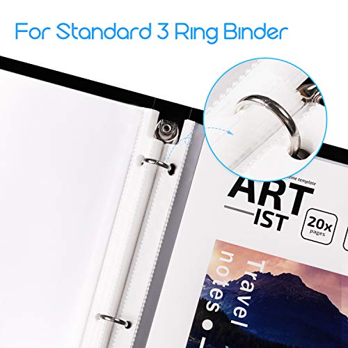 KTRIO 500 Pack Heavy Duty Sheet Protectors 8.5 x 11 inch, Clear Page Protectors for 3 Ring Binder, Heavy Weight Plastic Sleeves for Binders, Top Loading Paper Protector Letter Size