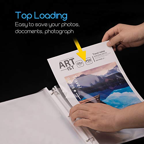 KTRIO 500 Pack Heavy Duty Sheet Protectors 8.5 x 11 inch, Clear Page Protectors for 3 Ring Binder, Heavy Weight Plastic Sleeves for Binders, Top Loading Paper Protector Letter Size