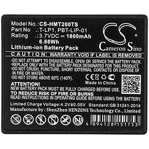 Cameron Sino New 1800mAh Battery for Tempest 2.4GHz beltstation, Tempest Wireless Beltpacks, Tempest Wireless Beltpacks PLI, TMP-R224