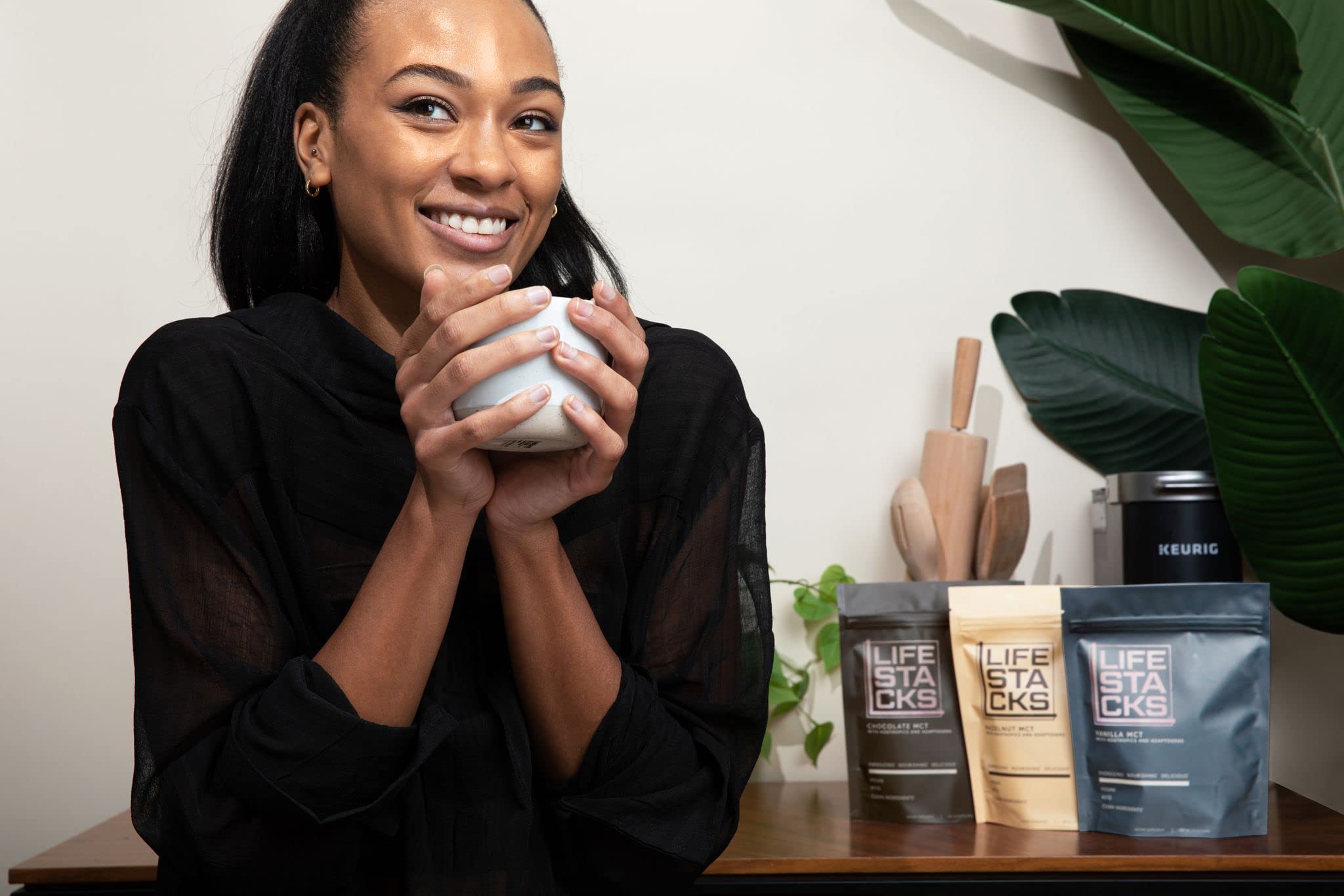 LIFESTACKS Vanilla MCT Oil Powder to Boost Energy & Focus - Nootropics + Adaptogens for an Elevated Coffee Experience - Keto, Vegan, 0 Sugar - Stacked for Success with Ginseng, Rhodiola, L-Tyrosine