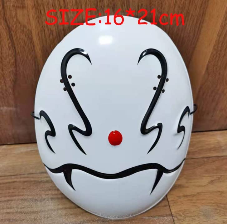 P1PSZ Tempest Rimuru Mask with 2PC Slime Rimuru Keychain for That Time I Got Reincarnated as a Slime Cosplay Costume (A)