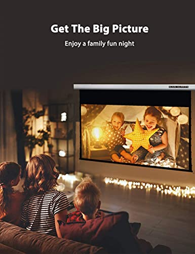 NovaScreen Spectrum Tab-Tension, 92-inch, Active 3D 1080 8K Ultra HD [16:9]. Electric Motorized Projector Screen, Indoor/Outdoor Projector Movie Screen for Home Theater.…