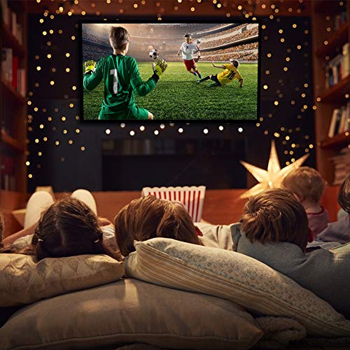 NIERBO 200 Inch Large Huge Projector Screen Big 16:9 3D Movie Screen of Canvas Material Projection Screen HD for Outdoor Indoor Home Theater Church with a Black Projector Bag Not Include Mount