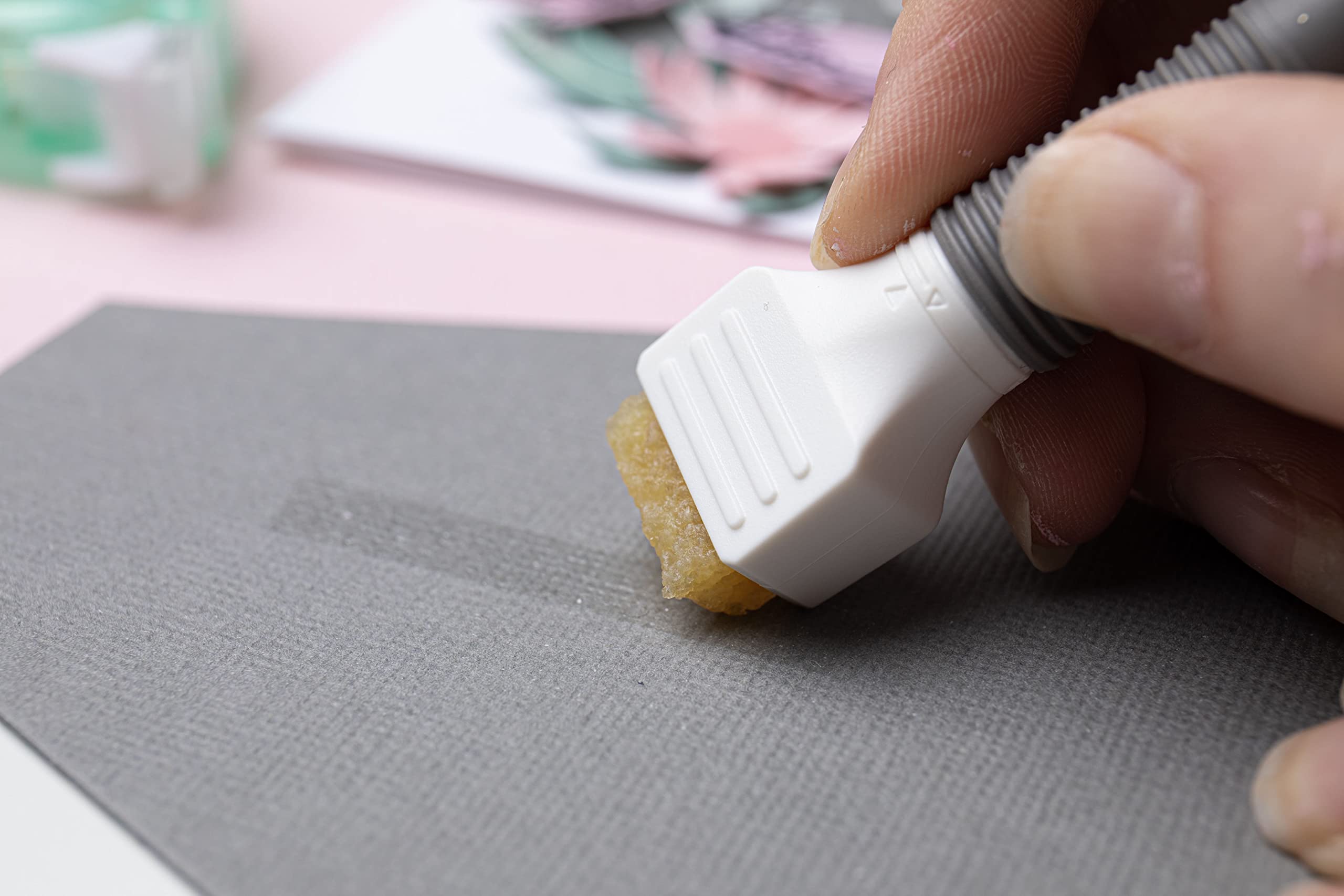 Sizzix Sticky Pick Up & Push Craft Set Tool Perfect for Intricate Papercraft, Cardmaking, Model Parts, Diamond Art, Sequins & More, One Size, White/Grey