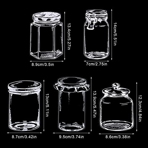 TOYMIS 20pcs Flower Bookmark, Transparent Bookmark Clear Waterproof DIY Dried Flower Bookmarks Craft for Home DIY Craft Reading Scrapbook (Regular Bottle)