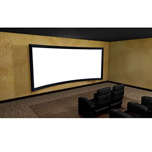 n/a 4K 16:9 White Woven Acoustic Transparent Customize HD 3D Curved Fixed Frame Projector Screen for Home Cinema Projection Screen (Size : 180 inch)
