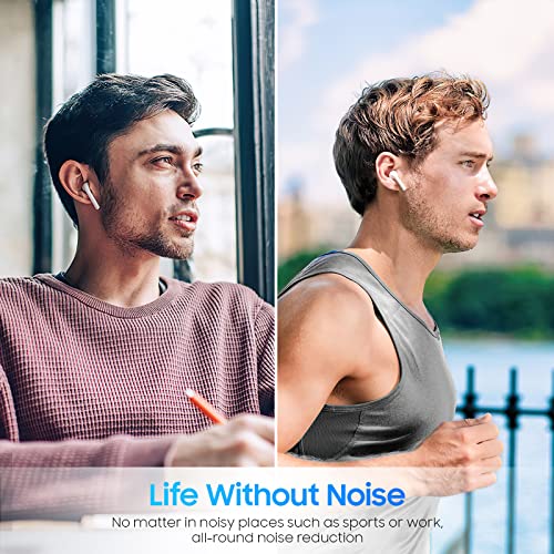 novlistve Wireless Earbuds Bluetooth Headphones 36H Play Time 5.0 Bluetooth with Wireless Charging Case, IPX6 Waterproof Sweat-Proof Earphones True Wireless Earbuds, in-Ear Earbuds for Working Sports