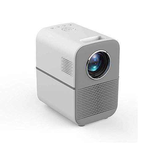 HIZLJJ Professional Native 1080P, HD LED Projector, Projector with Display Compatible TV Stick Mini Portable Projector