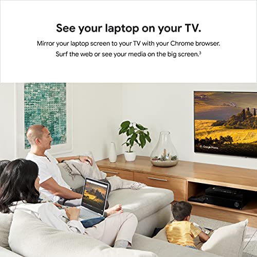 Google Chromecast - Streaming Device with HDMI Cable - Stream Shows, Music, Photos, and Sports from Your Phone to Your TV