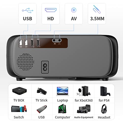 LDCHNH 1080p Projector Td97 Android Led Full Projector Video Proyector Home Theater 4k Movie Cinema Smart Phone Beamer (Color : D)