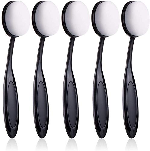 UNIMEIX 5 Pack Blending Brushes for Card Making Blending Tools for Drawing Blending Brush Blender(Size 3, 1.18" Brush Head, Black)
