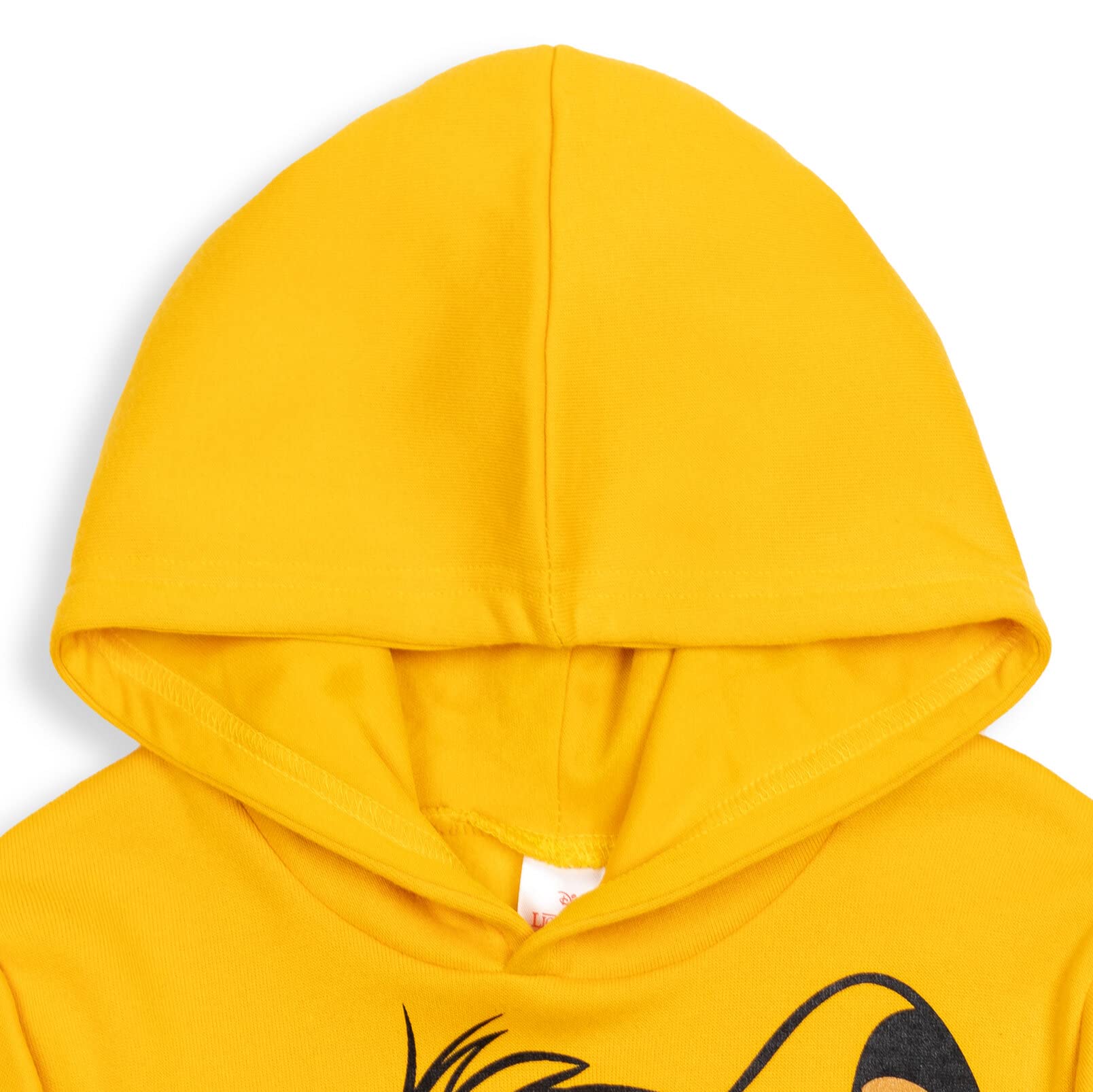 Disney Lion King Simba Toddler Boys Fleece Pullover Hoodie and Pants Outfit Set Yellow/Black 5T
