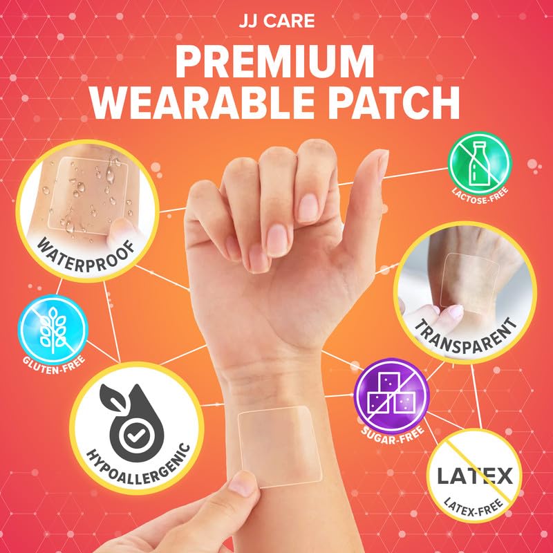 JJ CARE Multi Topical Patch (Pack of 60), Daily Use Topical Patch for 2 Months Supply, Essential Patches for Wellness Support