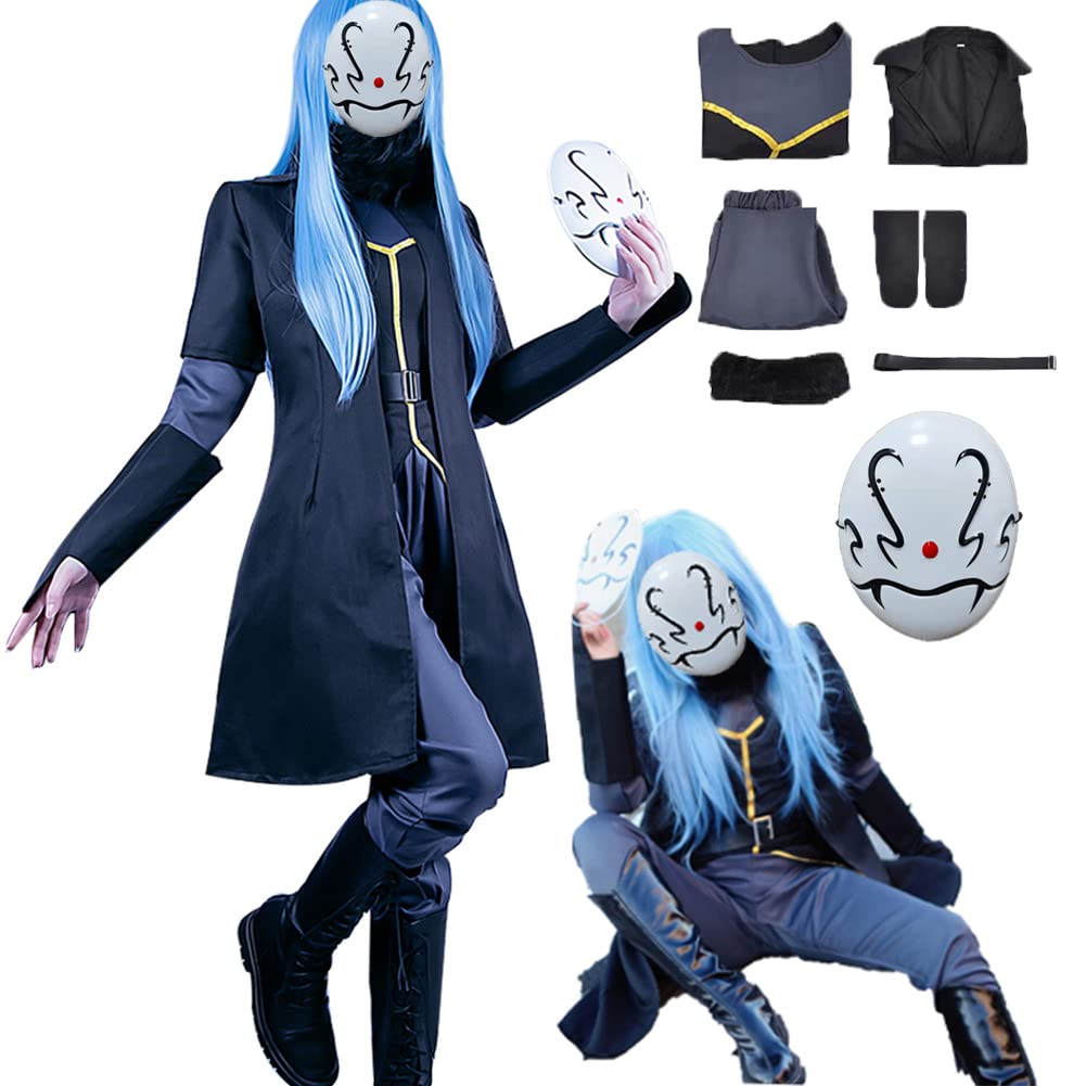 Nozfeon Rimuru Cosplay Costume,Rimuru Tempest Costume Rimuru Cosplay Outfit Mask Halloween