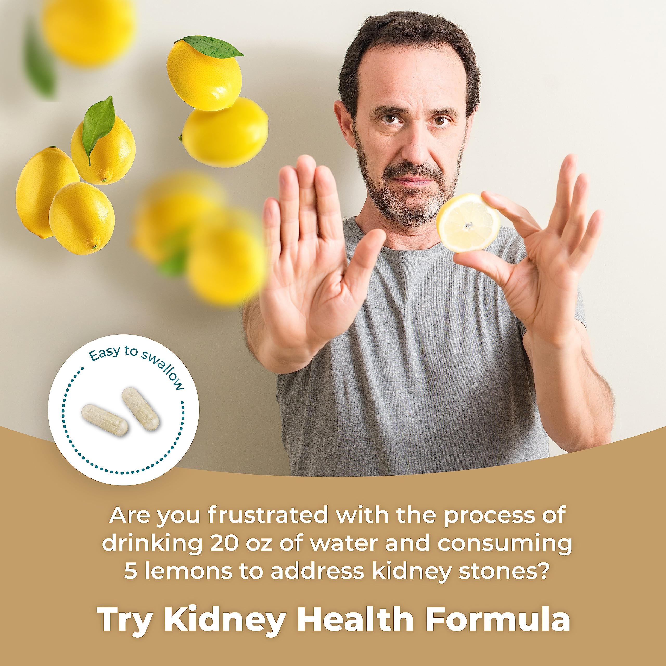 PUREHEALTH RESEARCH Kidney Health Formula - Complete Kidney Cleanse Solution from Effective Kidney Stones Dissolver with Chanca Piedra Stone Breaker for Ultimate Kidney Support - 1 Bottle