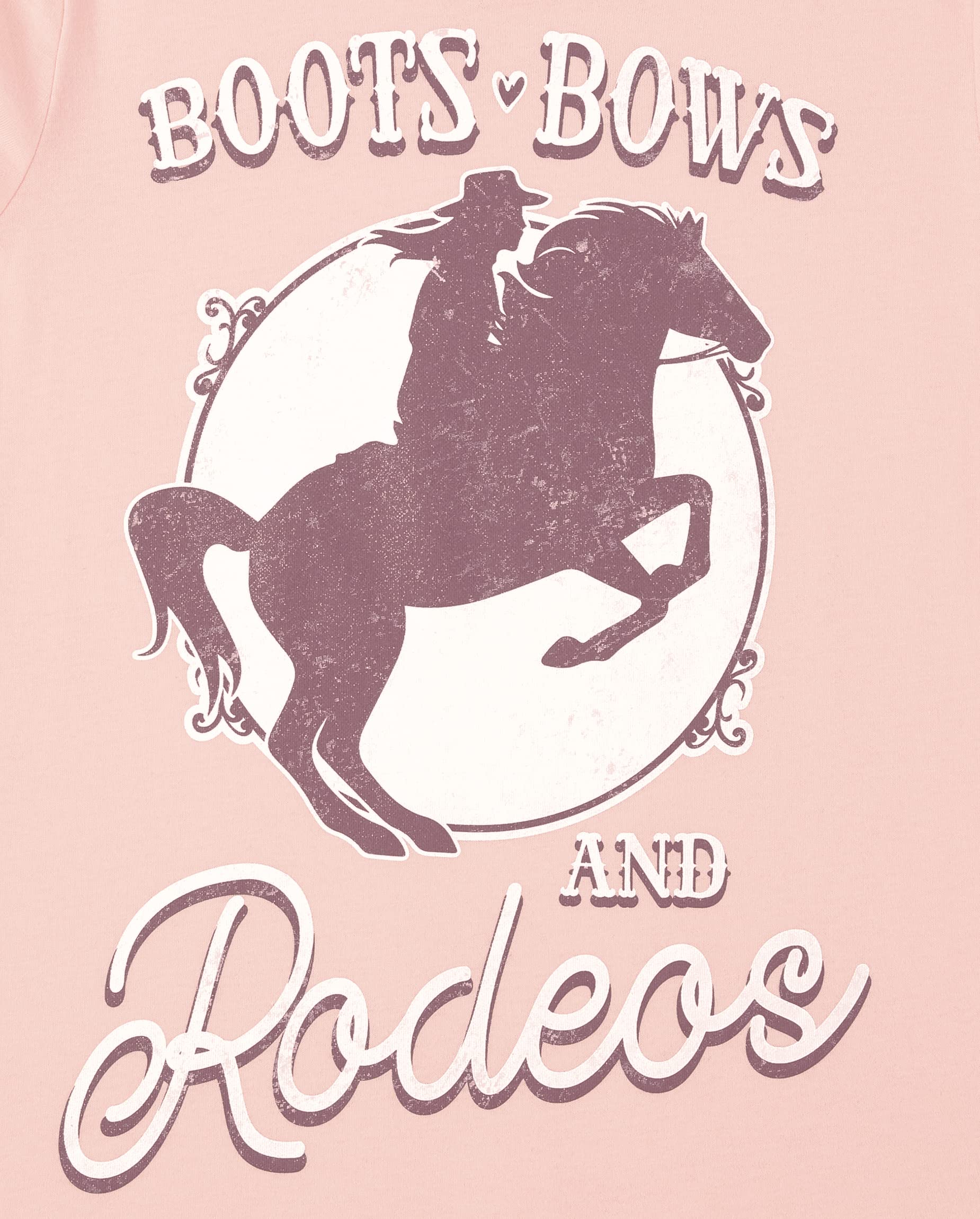 The Children's Place,Short Sleeve Graphic T-Shirt 2-Pack,Boots Bows & RODEOS/This Girl Loves Horses,Medium (7/8)