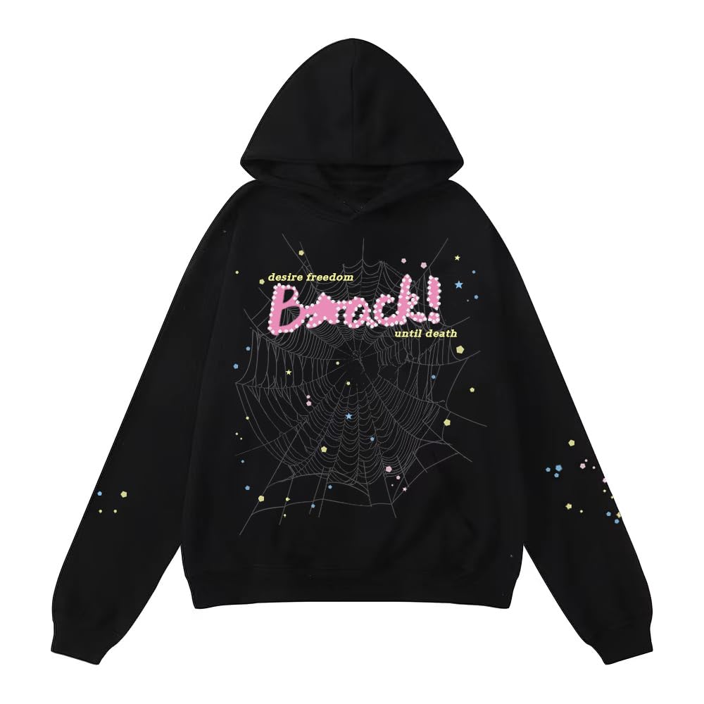 Hip Hop Spider Hoodies Set Y2k Hoodie Tracksuit Pullover Sweatshirt for Women Men Matching Hoodies for Couples