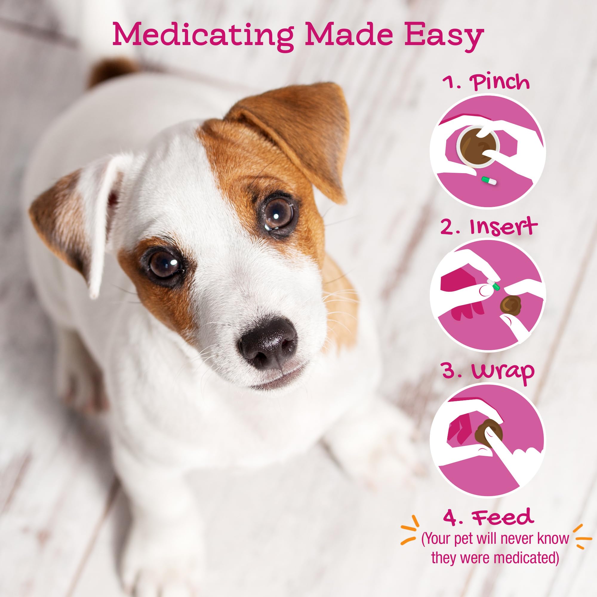Riley's Pill Wrap for Dogs - Delicious Peanut Butter Flavored Pill Paste for Dogs - Wrap Pills, Capsules, Tablets in a Pocket or Pouch to Mask The Taste & Make Pill Time Easy - 8 oz