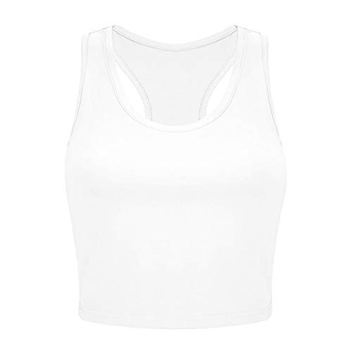 Aniywn Sleeveless Workout Tops for Women Racerback Cropped Tank Top Slim Fitted Exercise Yoga T-Shirts Gym Running Shirts