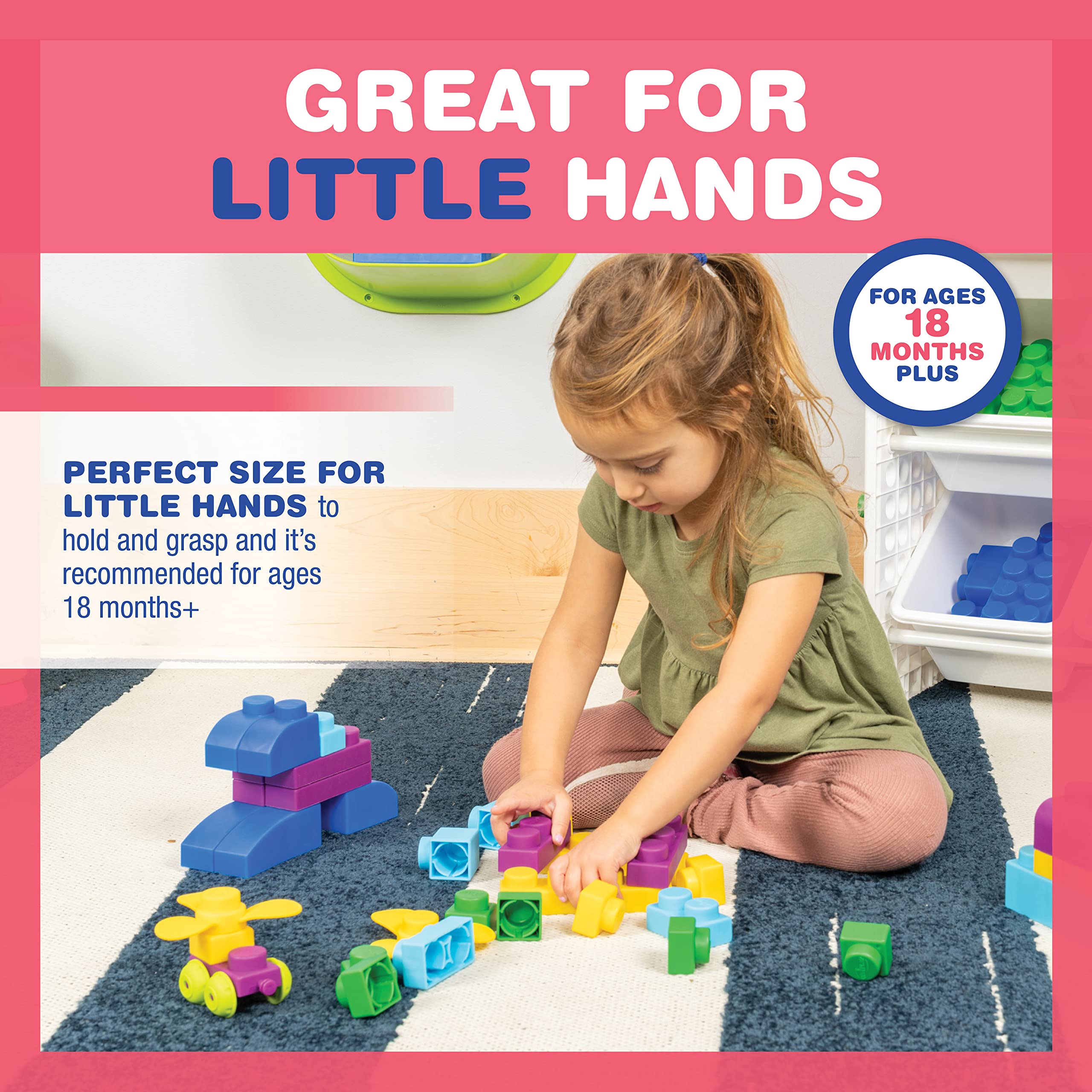 UNiPLAY Plus Soft Building Blocks β Creativity Toy, Educational Play, Cognitive Development, Early Learning Stacking Blocks for Infants and Toddlers, Primary (80-Piece Set)