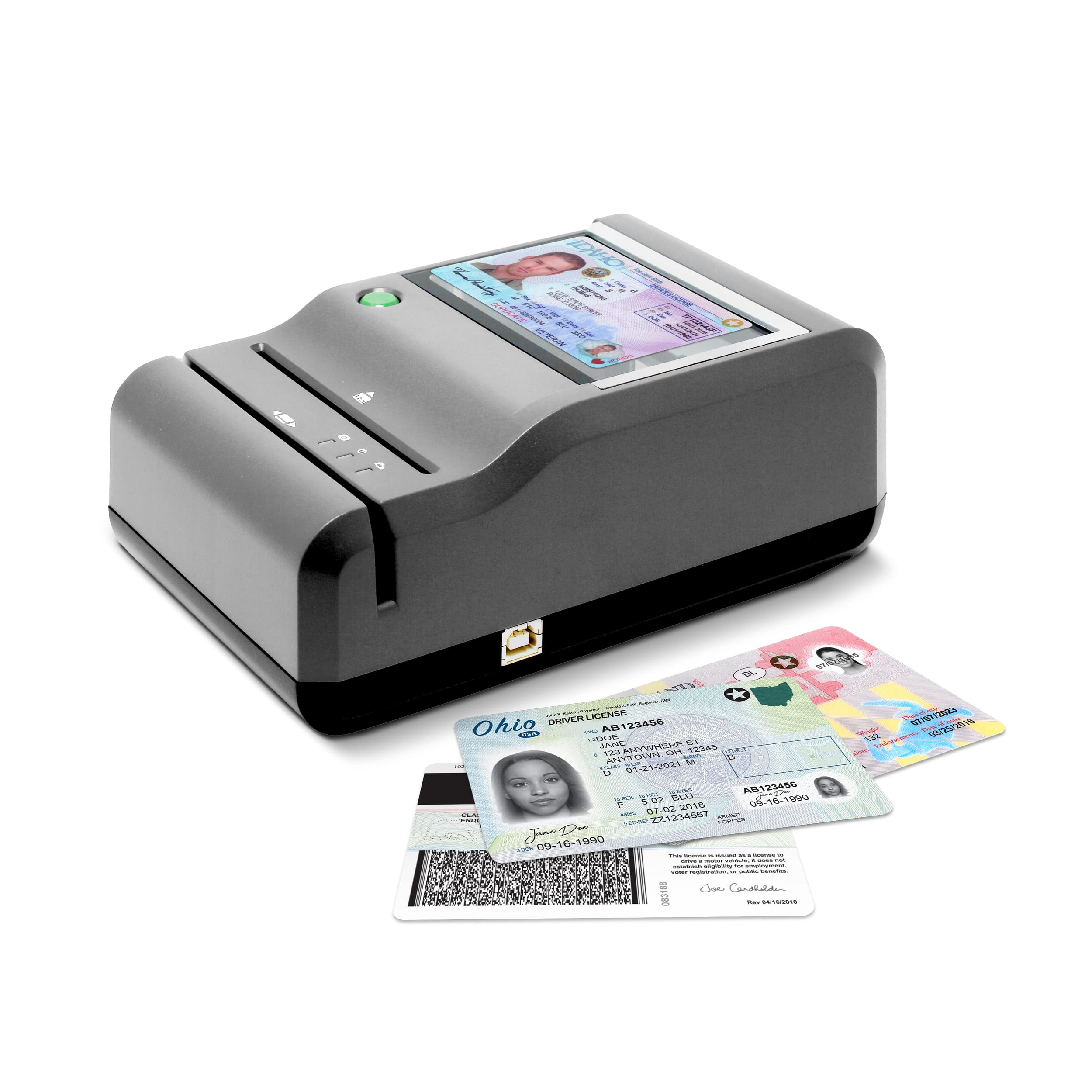 E-Seek M280 ID Reader - USB Flatbed Scanner & 2D Barcode Reader for Desktop
