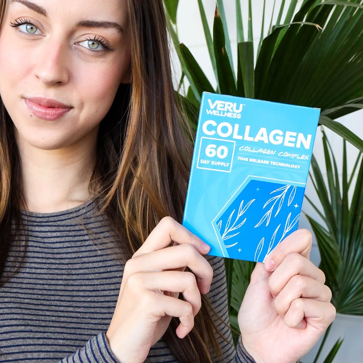 Veru Wellness Collagen Booster Patch - 60 Day - Easy to Use - Support Skin, Joint, Hair and Nails