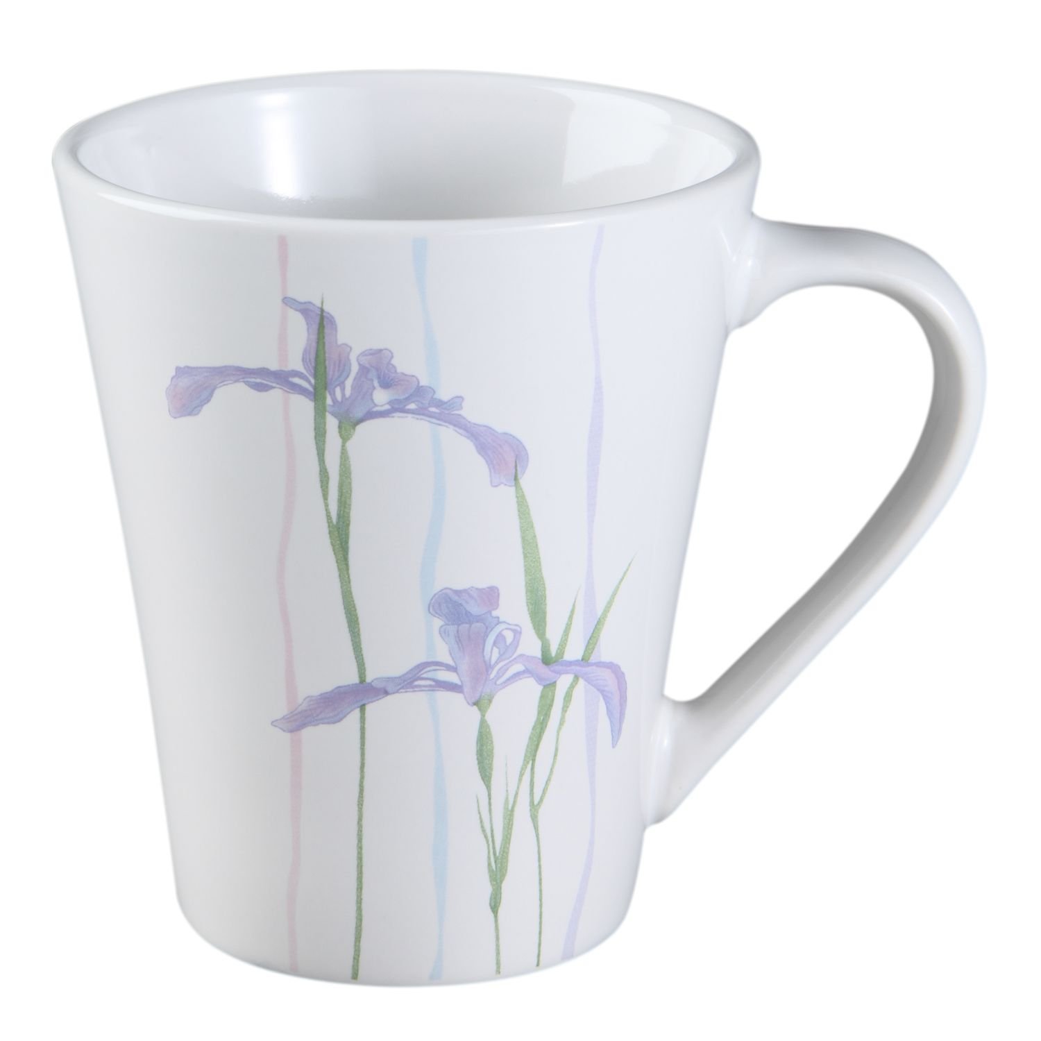Corelle Impressions Sculptured 10-Ounce Stoneware Mug, Shadow Iris