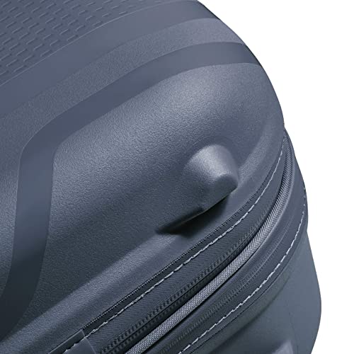 DELSEY PARIS Clavel Hardside Expandable Luggage with Spinner Wheels, Blue Jean, Checked-Medium 25 Inch