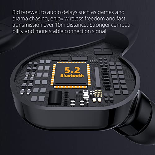 M-F8 Waterproof Hanging Single Ear Earbuds Bluetooth-compatible 5.2 Noise Cancelling Sports Wireless Business Headphones Headset