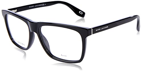 Marc Jacobs Marc 342 807 Black Plastic Rectangle Eyeglasses 55mm
