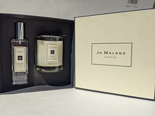 Jo Malone LONDON Travel Collection Set Wood Sage & Sea Salt Cologne 30ml + Peony & Blush Suede Scented Candle 1.88 in