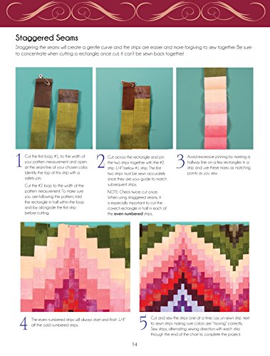 Jelly Roll Bargello Quilts (Landauer) Clear How-To Instructions for a Beginner-Friendly, Easy-to-Learn Technique to Create a Mesmerizing Optical Illusion of Graceful Movement, Waves, & Curves