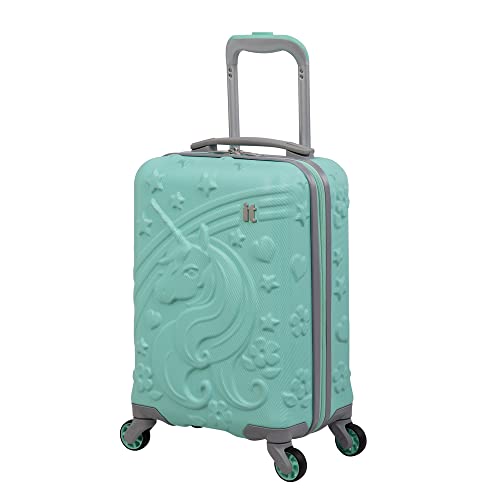 it luggage Kids Dreamworld Hardside 4 Wheel Spinner, Green, Carry-On 18"