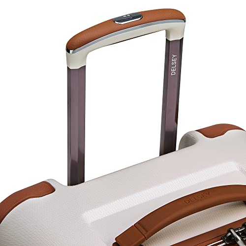 DELSEY PARIS Chatelet Air 2.0 Hardside Luggage Trunk with Spinner Wheels, Angora, Checked-26 Inch Trunk