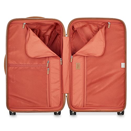 DELSEY PARIS Chatelet Air 2.0 Hardside Luggage Trunk with Spinner Wheels, Angora, Checked-26 Inch Trunk