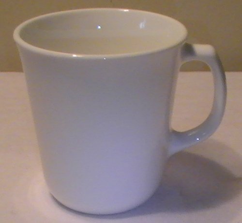 Corelle Winter Frost White Flat Top Handle Mug - One (1) Mug