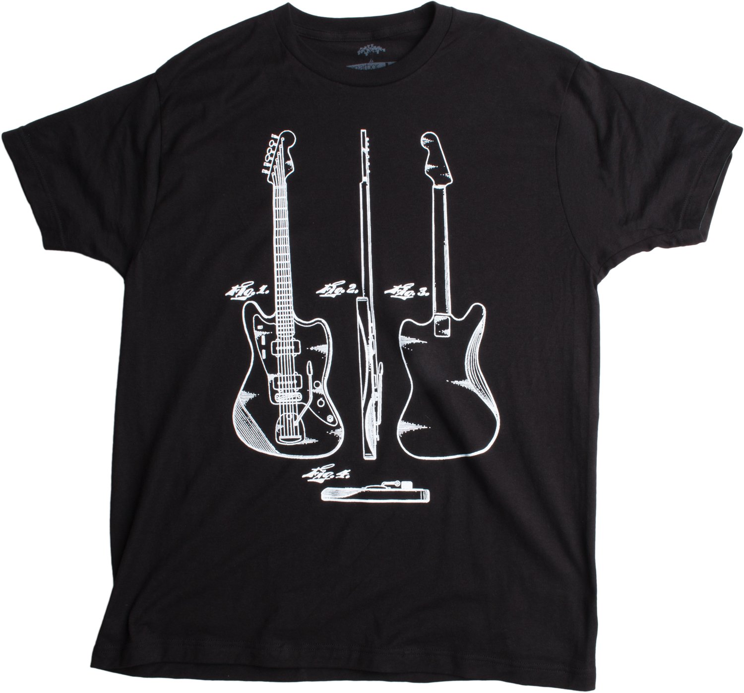1959 Electric Guitar Patent Drawing | Music History Guitar Player Unisex T-Shirt-(Adult,XL) Black