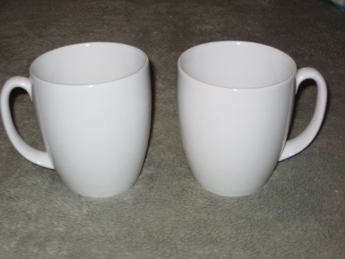 SET OF 2 - Corelle White Stoneware 4 Inch Mug Set