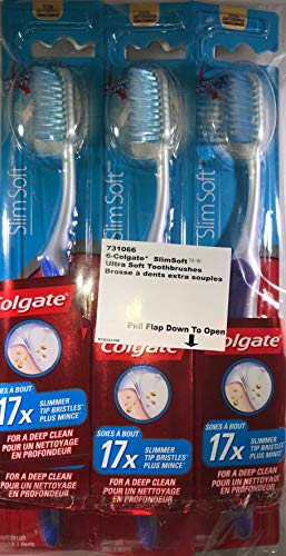Colgate SlimSoft Ultra Soft Compact Head (Pack of 3)