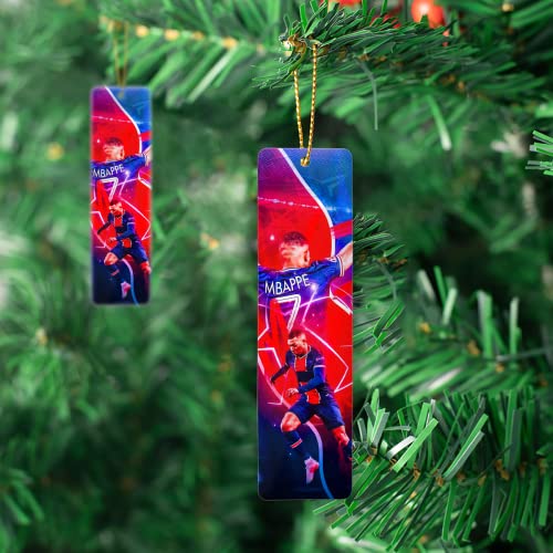 Bookmarks Ruler Metal Mbappe Measure Paris Reading Soccer Bookworm Bookography Tassels for Book Bibliophile Gift Reading Christmas Ornament Markers