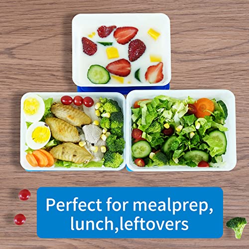 YUESING [30 Pack 70oz Meal Prep Containers Reusable Freezer Food Storage Containers Lunch Salad Plastic Containers with Lids Deli Container Reusable Sets Bento Box Microwaveable & Dishwasher