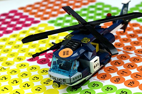 Garage Sale Price Stickers Pack of 4060 3/4" Round Bright Colors Label Stickers (with Price)