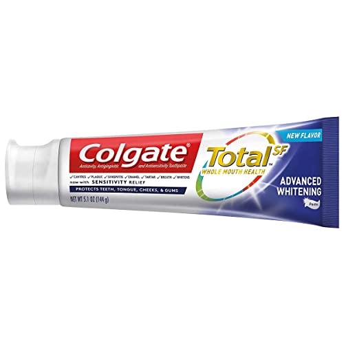Colgate Total SF Advanced Whitening Toothpaste 6.4 oz, 5-pack