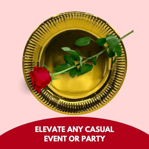 Disposable Eco-Friendly Party 9" Paper Plates Assorted Colors 20ct (White)