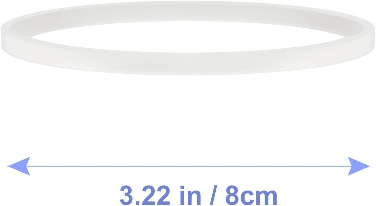 6-Pack Sealing Gaskets 3.2 inch/8.3 cm Rubber Gaskets O-Ring White Replacement Parts for Ninja Professional Blenders BL660 BL770 BL780…
